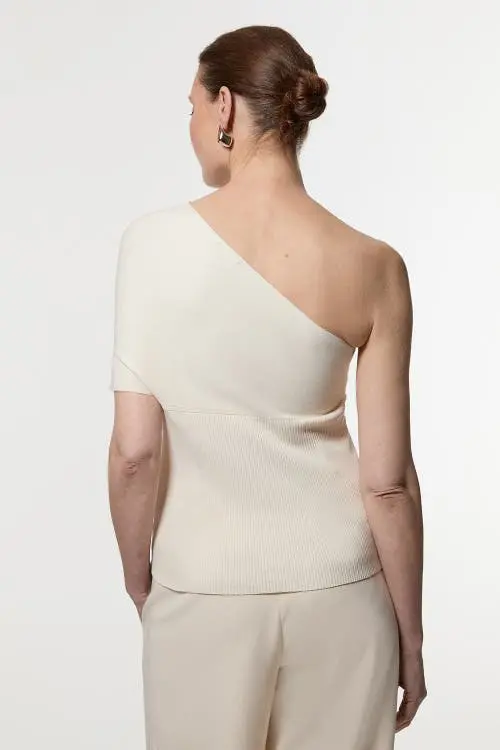 Karen Millen Knitted One-shoulder Top