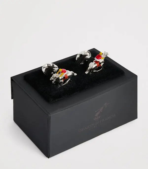 DEAKIN & FRANCIS Sterling Horse And Jockey Cufflinks