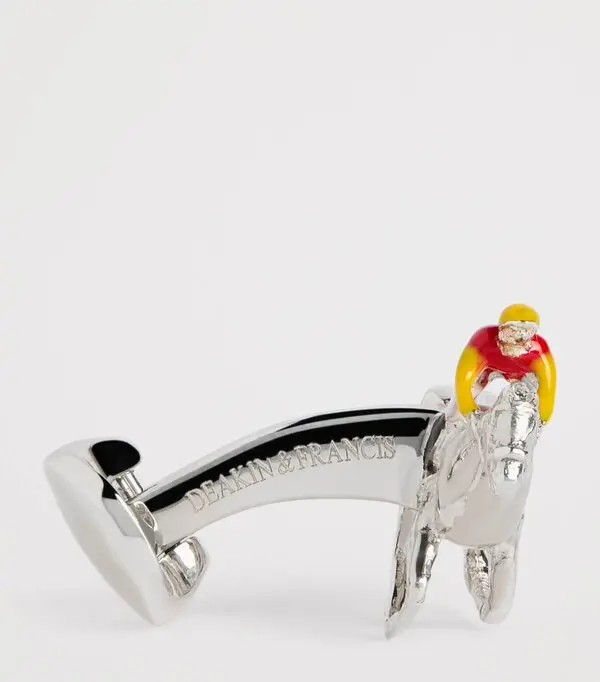 DEAKIN & FRANCIS Sterling Horse And Jockey Cufflinks