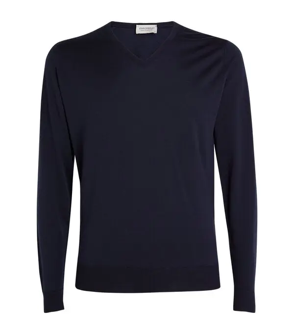 John Smedley Merino Wool Blenheim Sweater - Navy