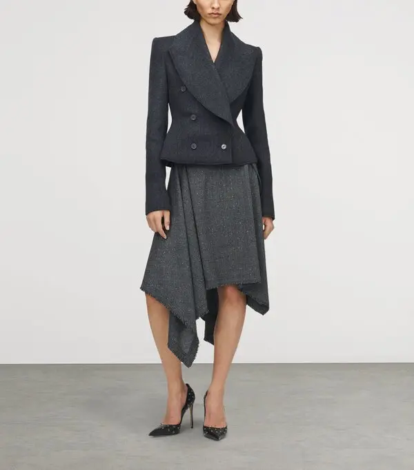Alexander McQueen Wool Double-breasted Coat