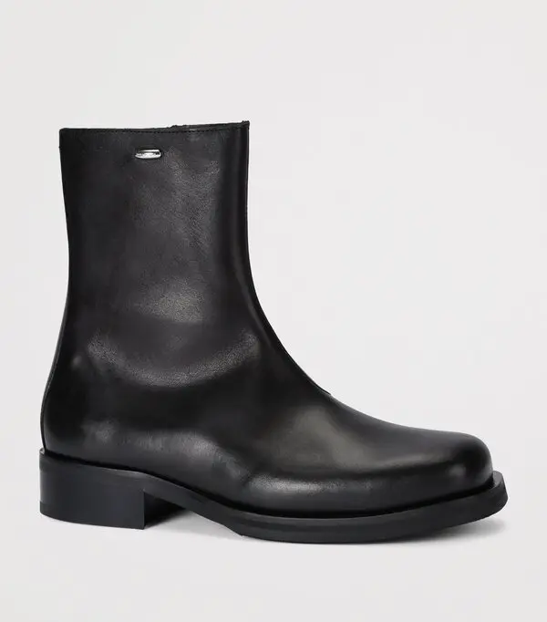 Our Legacy Leather Camion Ankle Boots