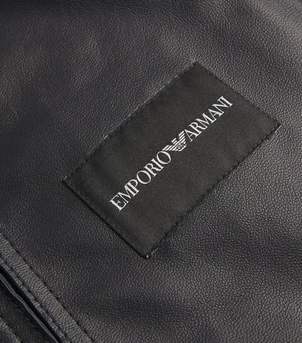 Emporio Armani Sheepskin Zip-up Coat