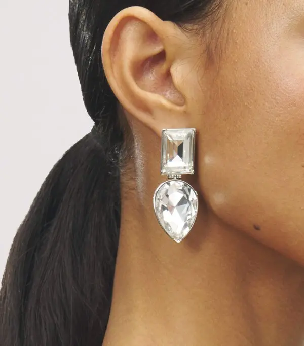 Alexander McQueen Embellished Drop Earrings