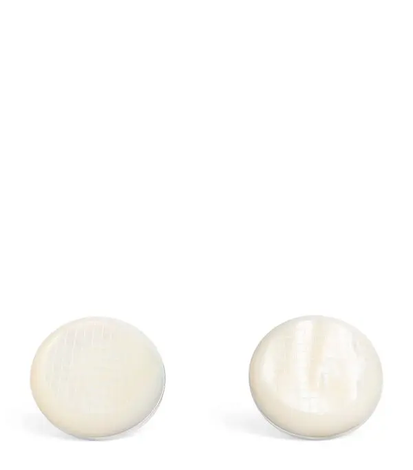 Tateossian Thompson Bronze-plated And Mother-of-pearl Cufflinks - White