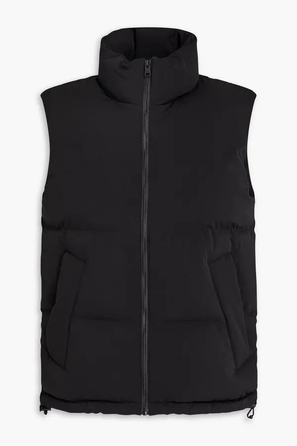 Sandro Quilted Shell Vest - Black