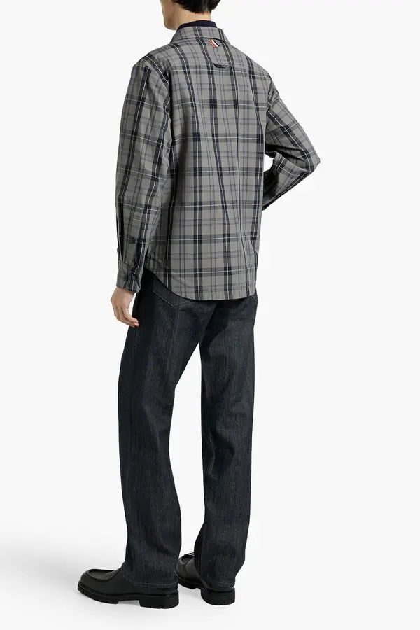 Thom Browne Checked Cotton Overshirt