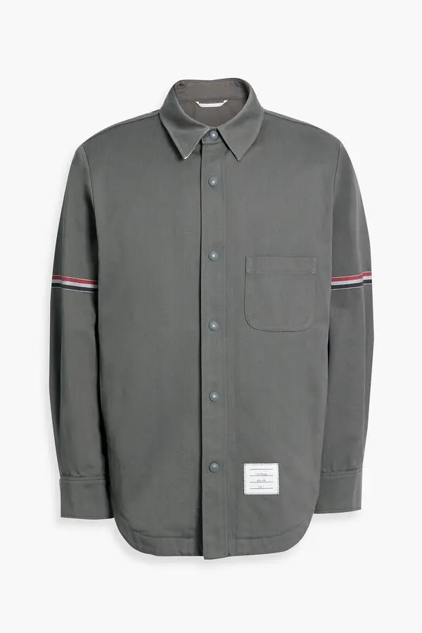 Thom Browne Striped Cottontwill Overshirt