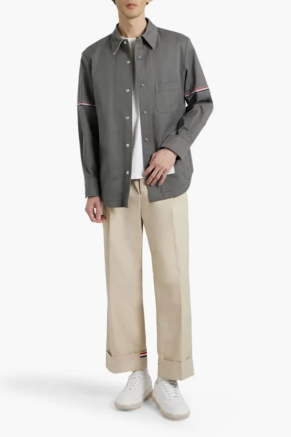 Thom Browne Striped Cottontwill Overshirt