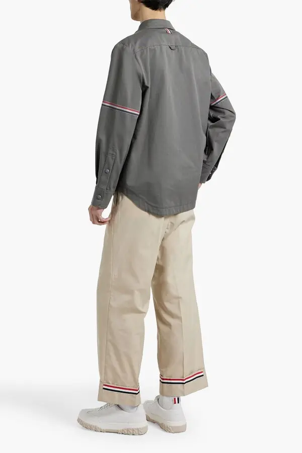Thom Browne Striped Cottontwill Overshirt