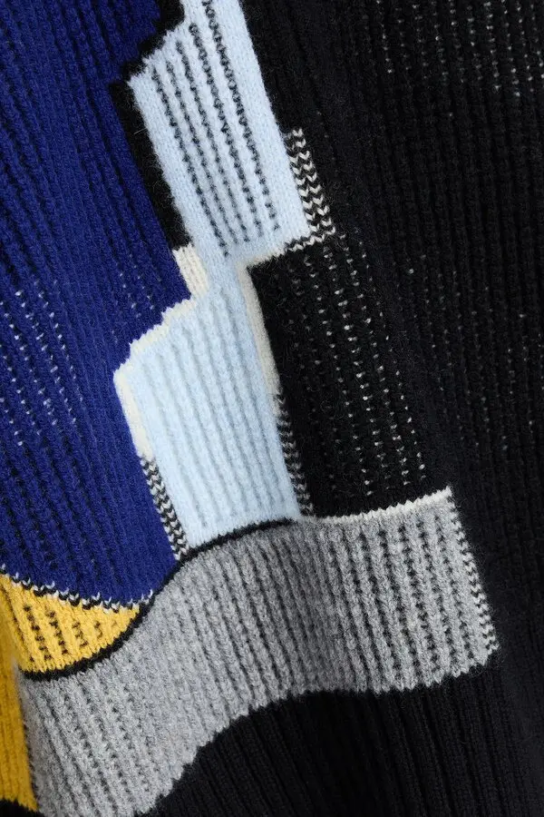 Missoni Colorblock Ribbed Wool Sweater