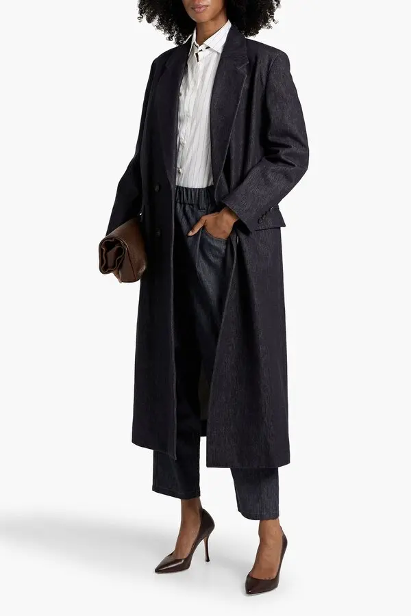 Brunello Cucinelli Double-breasted Denim Coat