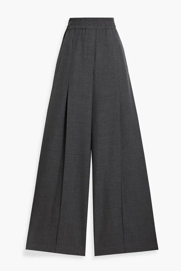 Brunello Cucinelli Pleated Wide-leg Wool Pants