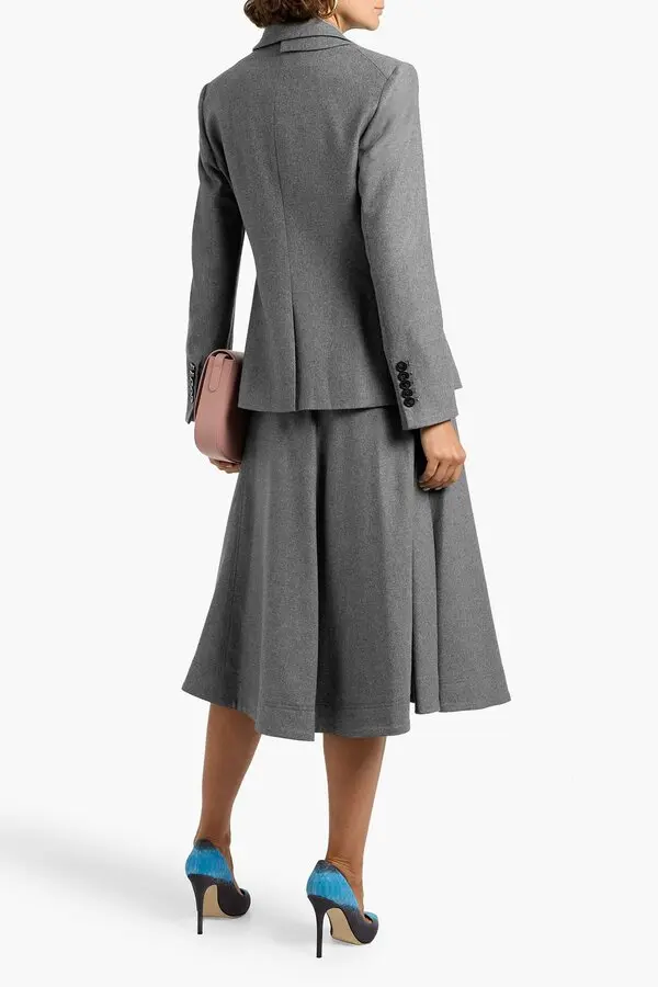 Veronica Beard Rasima Flannel Midi Skirt