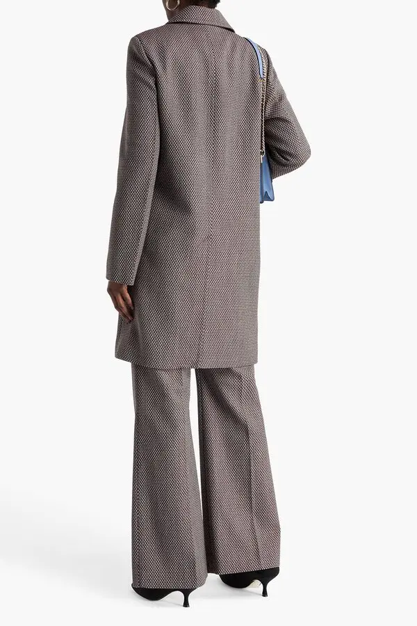 Victoria Beckham Wool-jacquard Coat
