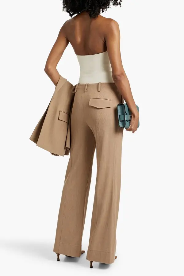 Proenza Schouler Barbara Wool-blend Twill Flared Pants