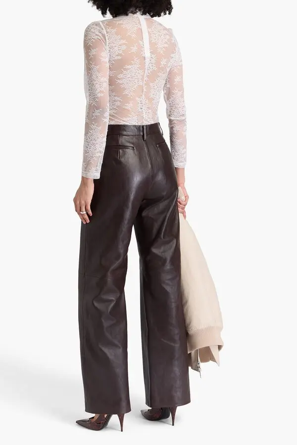 Magda Butrym Leather Straight-leg Pants