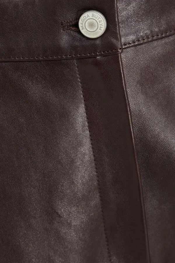 Magda Butrym Leather Straight-leg Pants
