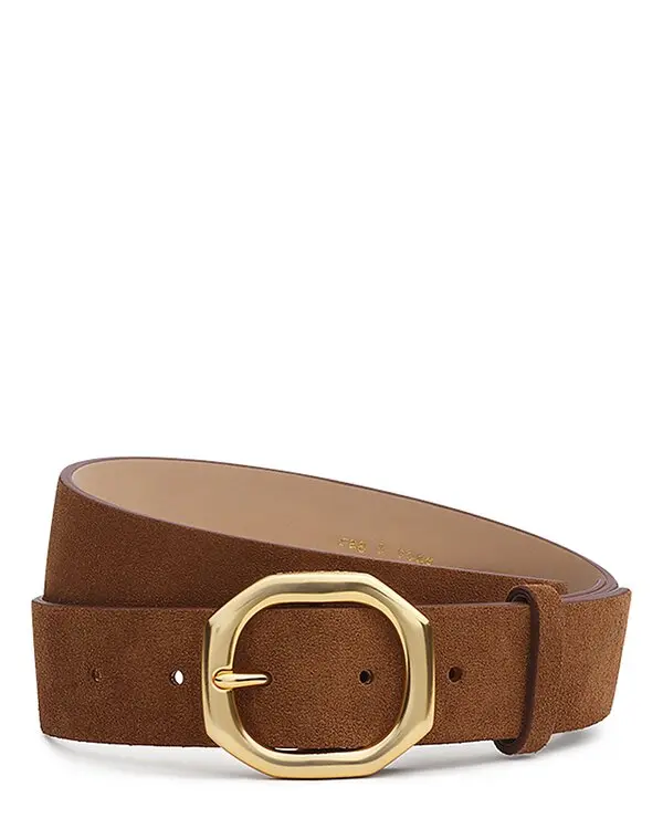 Rag & Bone Audry Leather Belt - Brown/gold
