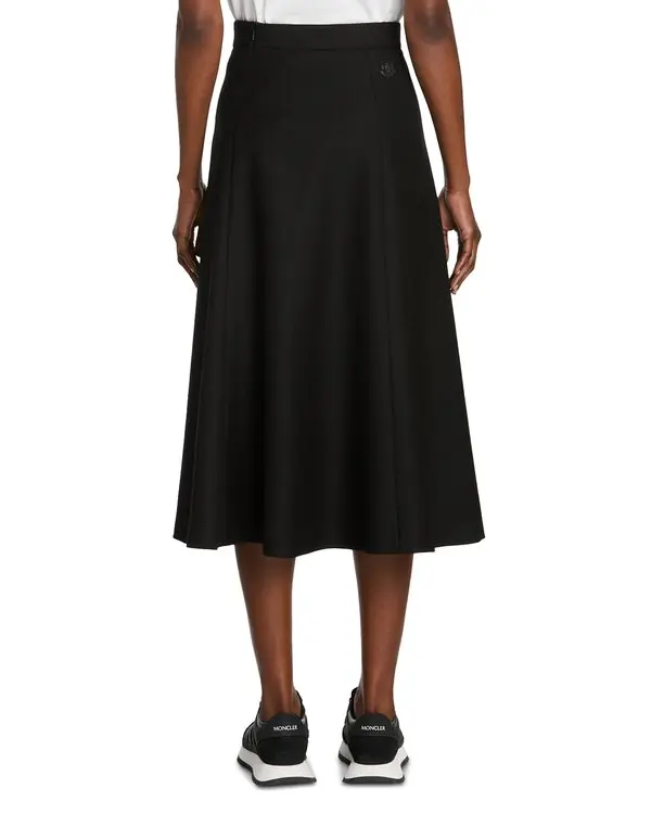 Moncler Wool A-line Skirt