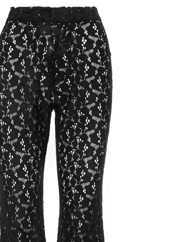 ANA RADU Lace Flared Trousers
