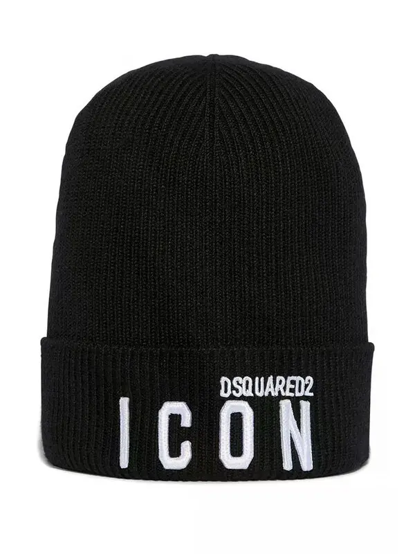 Dsquared2 Icon-logo Beanie - Black