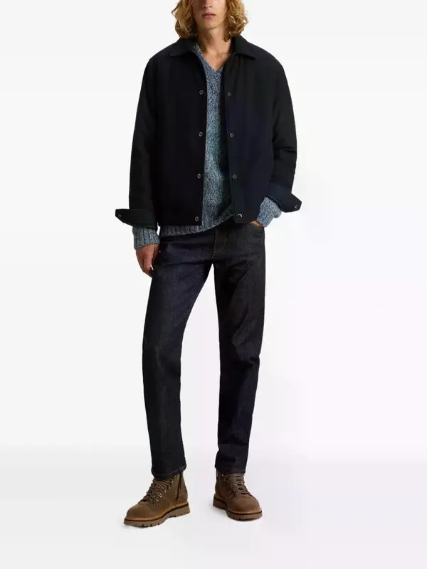 Woolrich Wool Buttoned Shirt Jacket - Blue