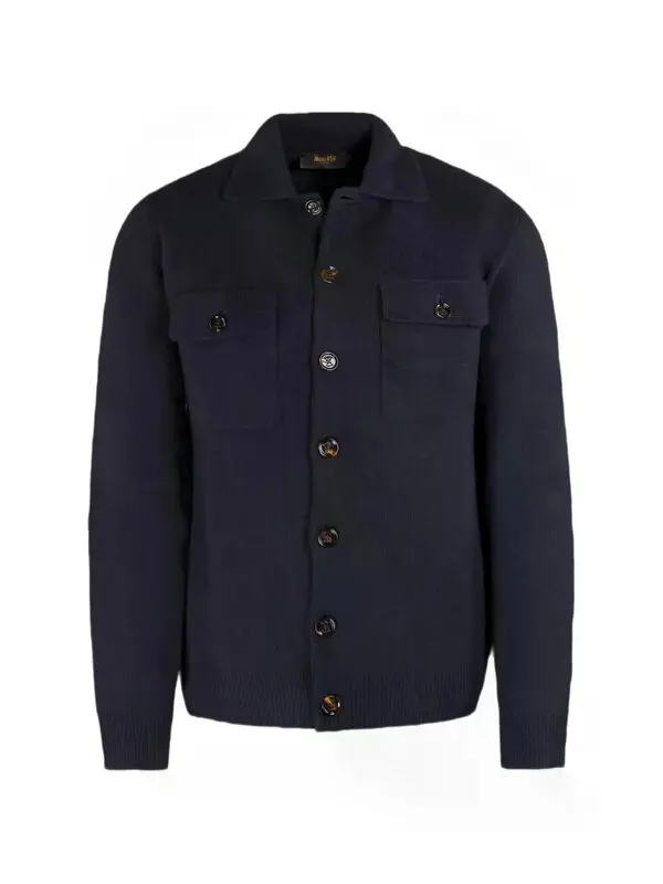 MOORER Buttoned Patch-pocket Cardigan