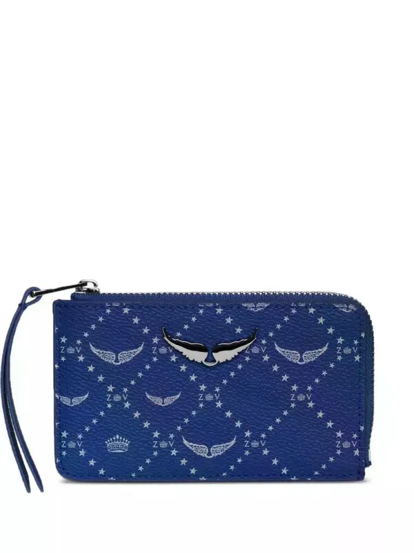Zadig&Voltaire Diamond-print Wallet - Blue