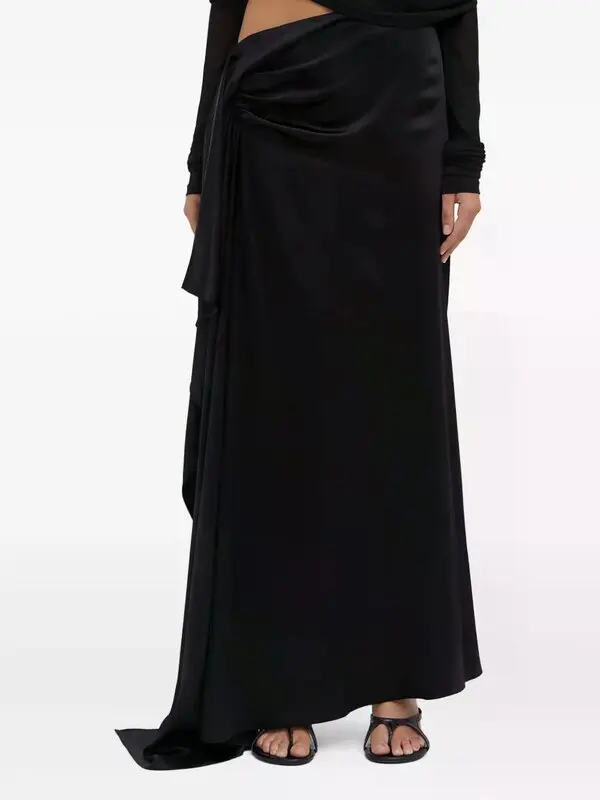 Christopher Esber Draped Ruffle Long Skirt