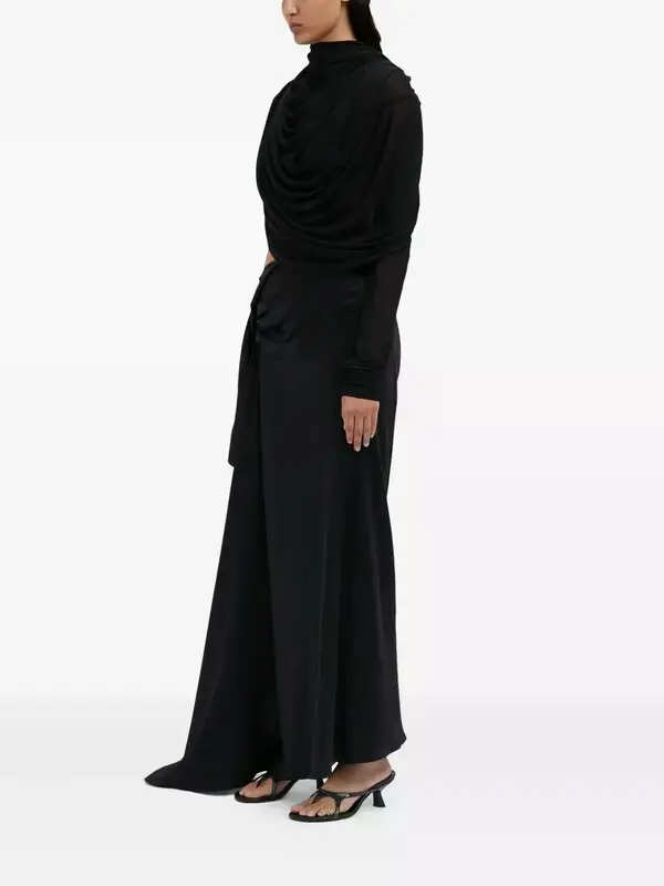 Christopher Esber Draped Ruffle Long Skirt