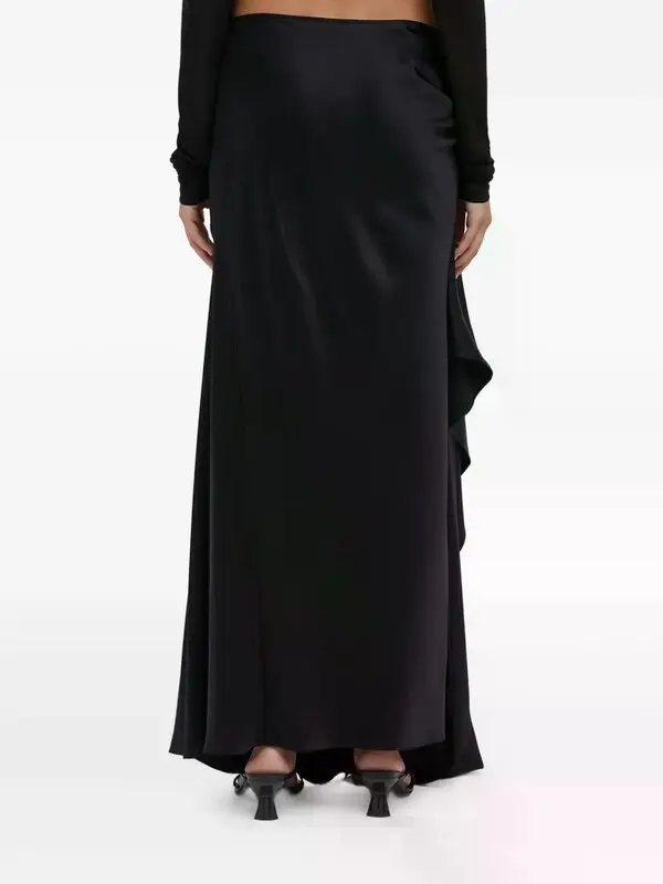 Christopher Esber Draped Ruffle Long Skirt