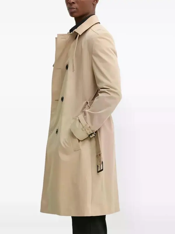 Hugo Double-breasted Belted Trench Coat