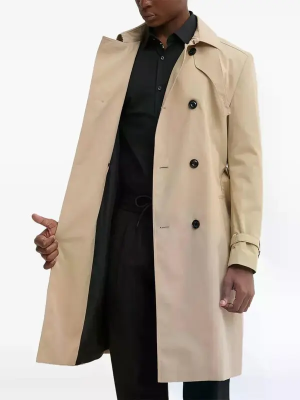 Hugo Double-breasted Belted Trench Coat