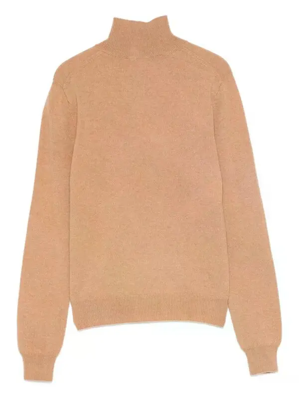 Alberta Ferretti Pearl-embellished Turtleneck Sweater