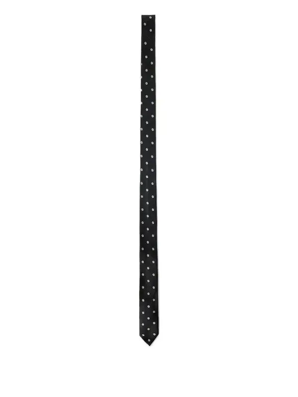 SAINT MXXXXXX Silk Neck Tie - Black