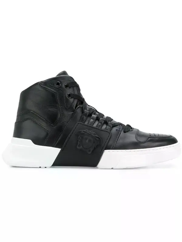 Versace Medusa Hi-top Sneakers - Black