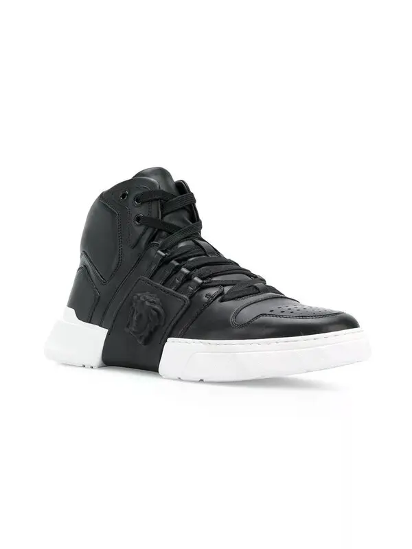 Versace Medusa Hi-top Sneakers - Black