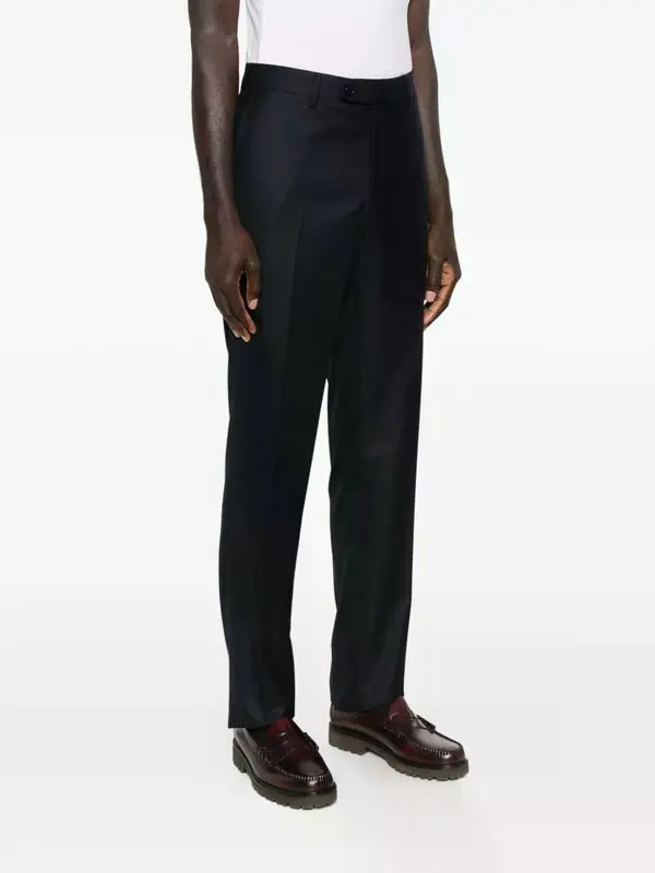 Stefano Ricci Pressed-crease Wool Trousers