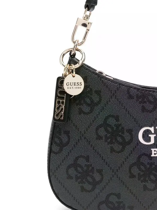 Guess Logo-plaque Curved Shoulder Bag