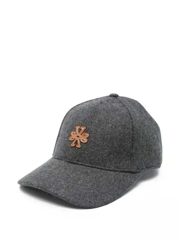 Jacob Cohen Logo Embellished Baseball Cap - Grey