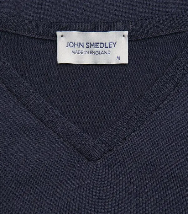 John Smedley Merino Wool Blenheim Sweater - Navy