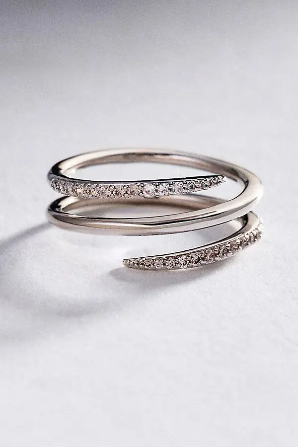 ANA LUISA Oren Triple Claw Ring - Silver