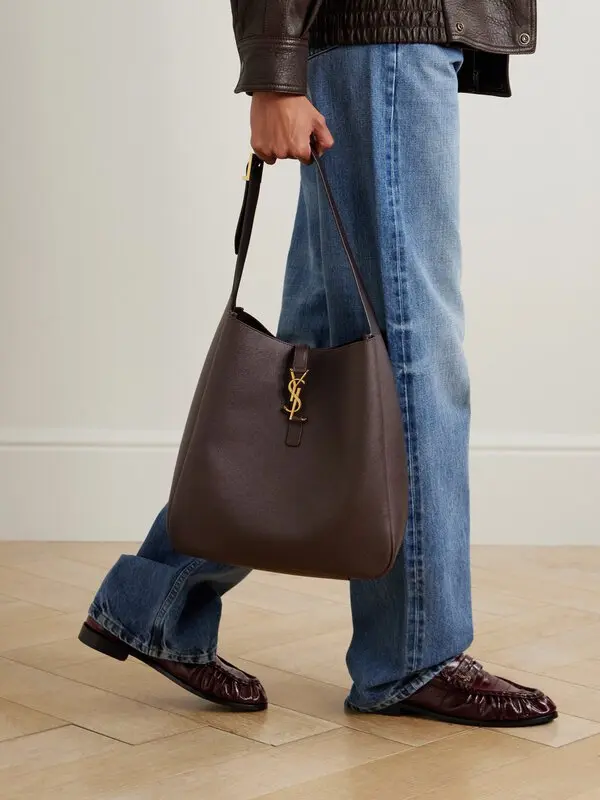 Saint Laurent Le 5 À 7 Large Shoulder Bag - Brown