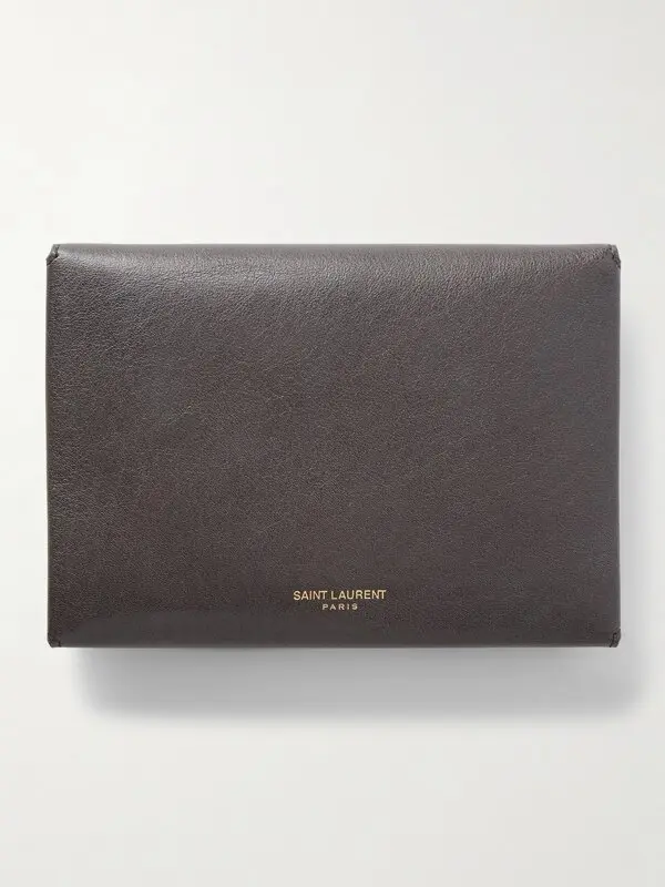 Saint Laurent Textured-leather Wallet