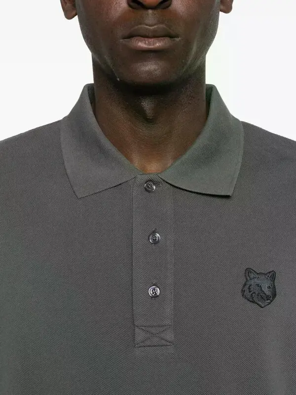 Maison Kitsuné Fox-head Embroidered Polo Shirt