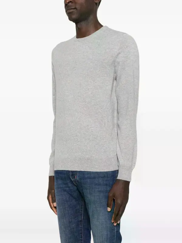 FILERIA Round-neck Cashmere Sweater - Grey
