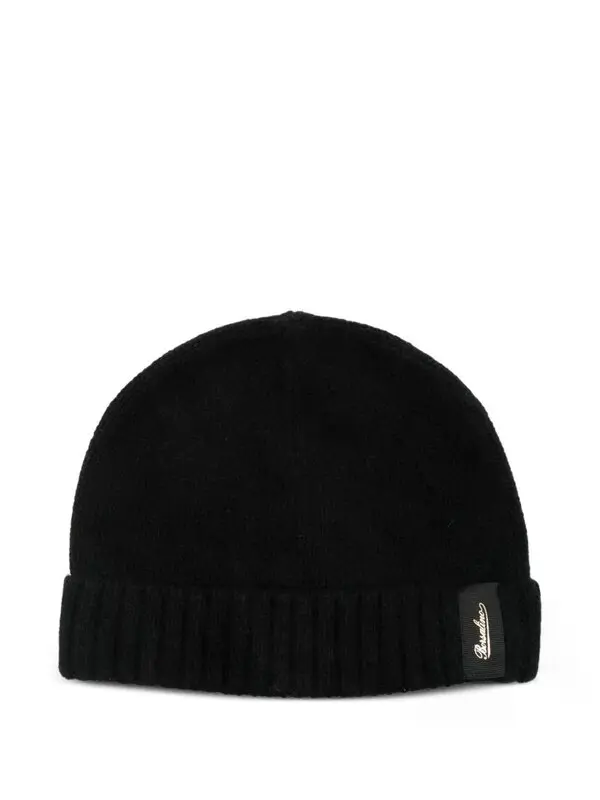 Borsalino Cashmere Beanie - Black