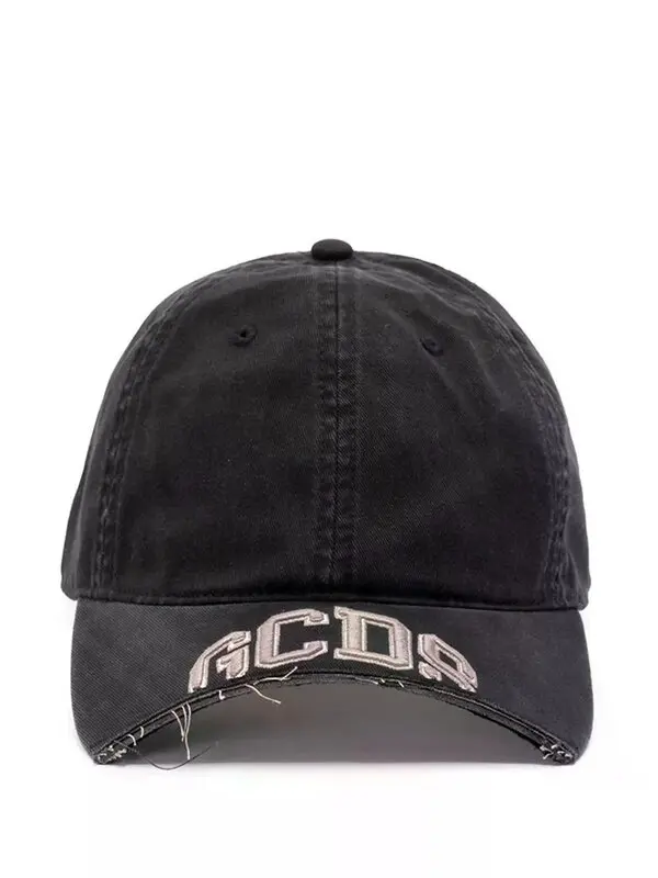 Gcds Logo Embroidered Baseball Cap - Black
