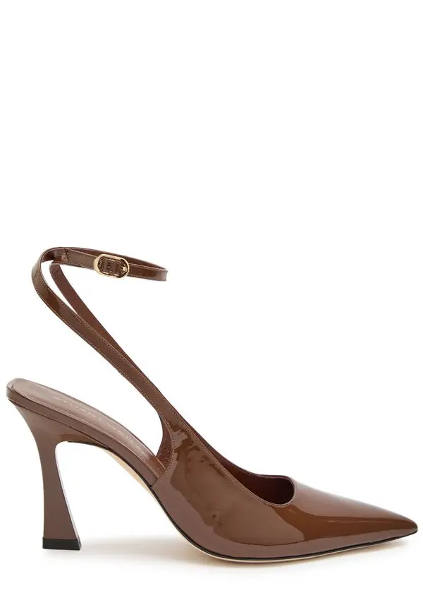 STUART WEITZMAN Vinnie 85 Patent Slingback Pumps